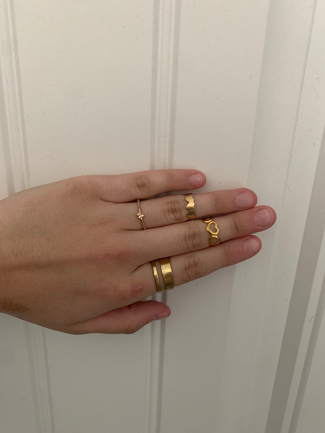 4 Cute Gold Rings - Etsy