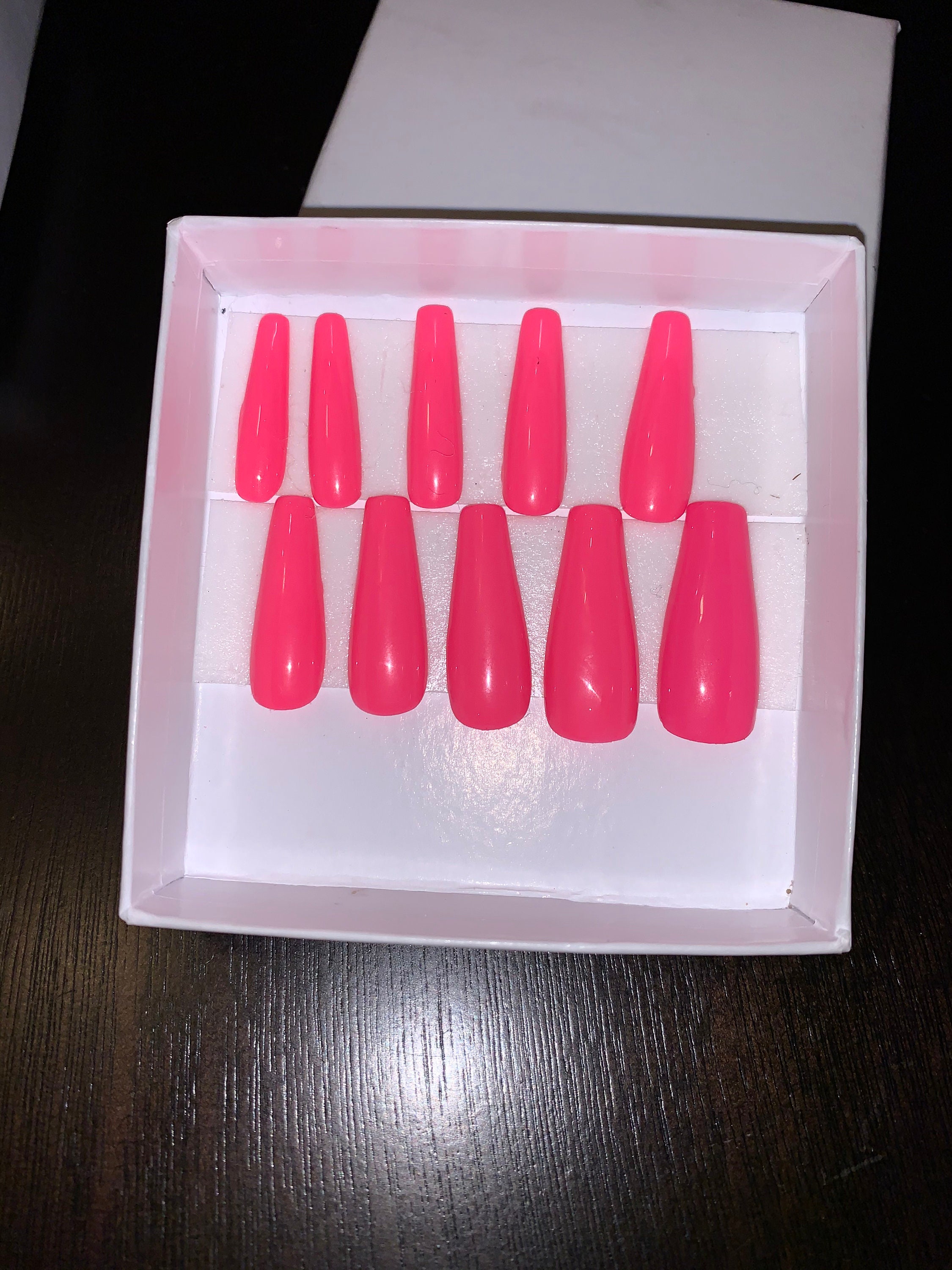 Hot Pink Gel Polish Solid 20 Piece Set + Application Kit All-in-one - Etsy