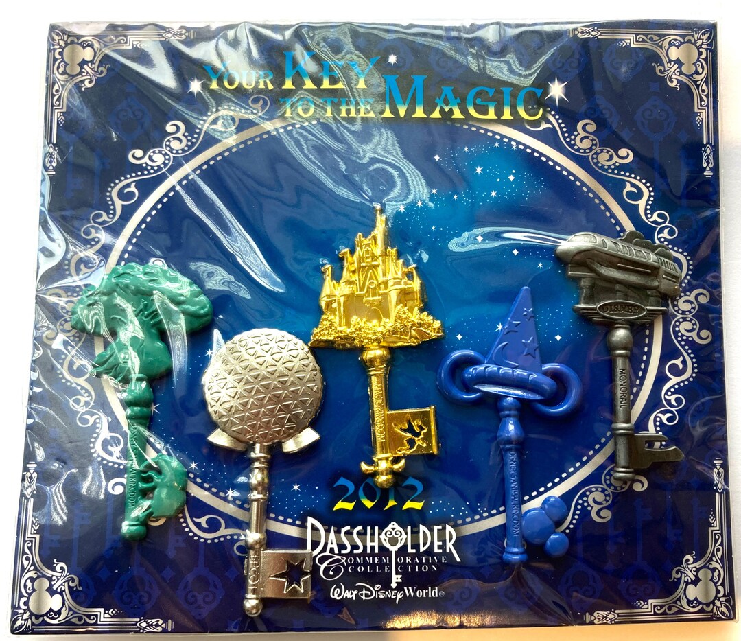 Your Key to the Magic 2012 Passholder 5 Pin Set - Etsy