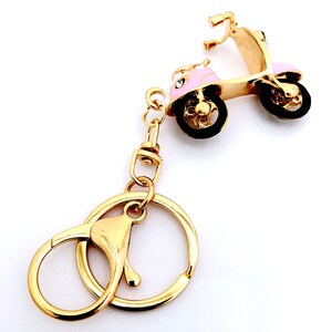 MOPED Helmet Motorbike Motorcycle Biker Toy Figure Key Ring, Totally 2 ...
