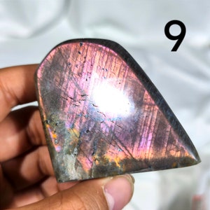 Flash Dreamy Blue Pink Purple Orange Sunset Labradorite Standing ...