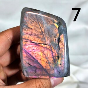 Flash Dreamy Blue Pink Purple Orange Sunset Labradorite Standing ...