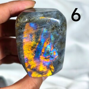 Flash Dreamy Blue Pink Purple Orange Sunset Labradorite Standing ...