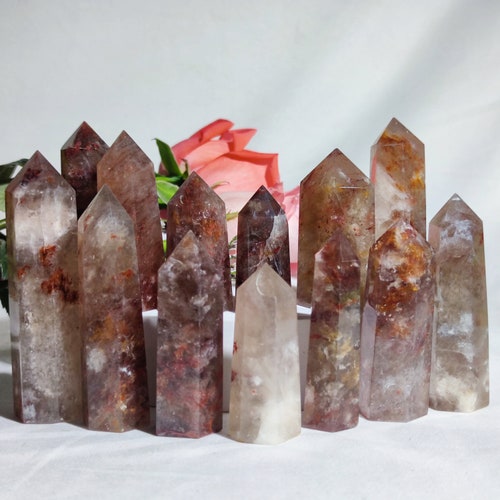 Home Décor Rocks & Geodes High Quality Fire Quartz Tower,Fire Quartz ...