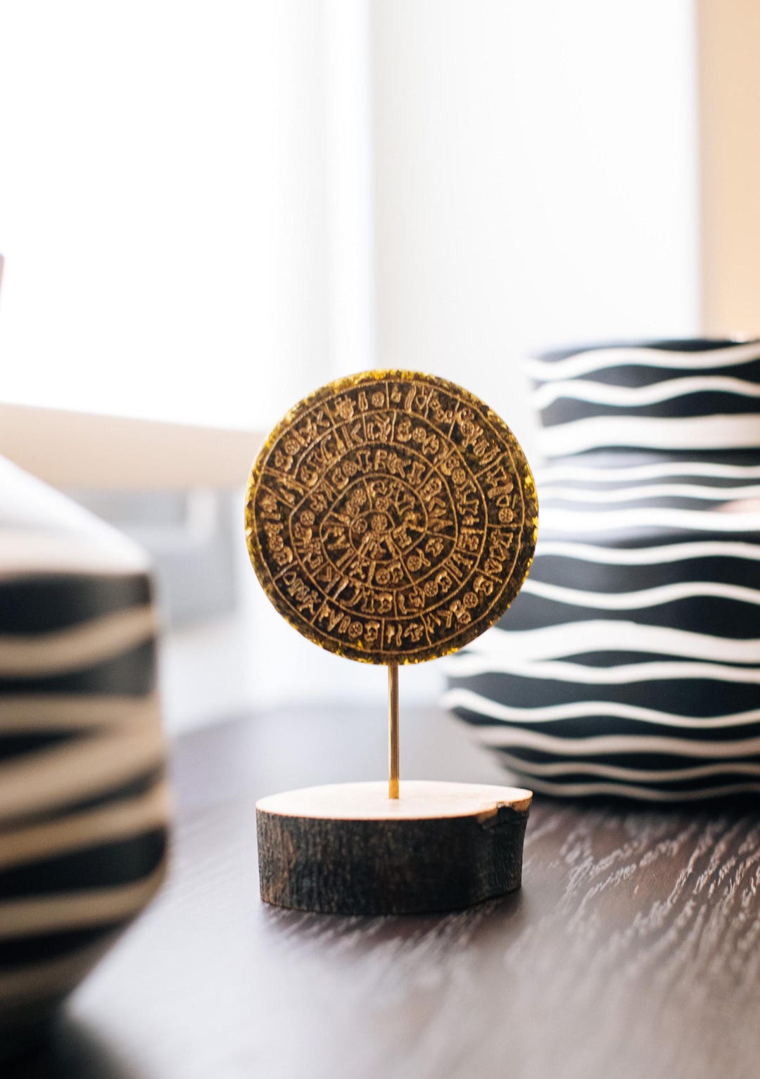 Phaistos Disc Ancient Greek Artifact Replica Handmade Decorative Plaque ...