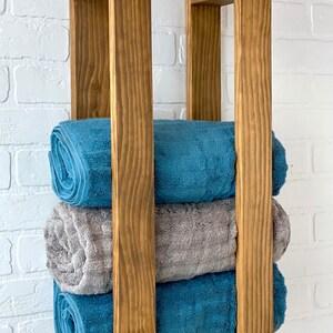 Farmhouse Towel Rack | Towel Holder | Towel Storage - Etsy