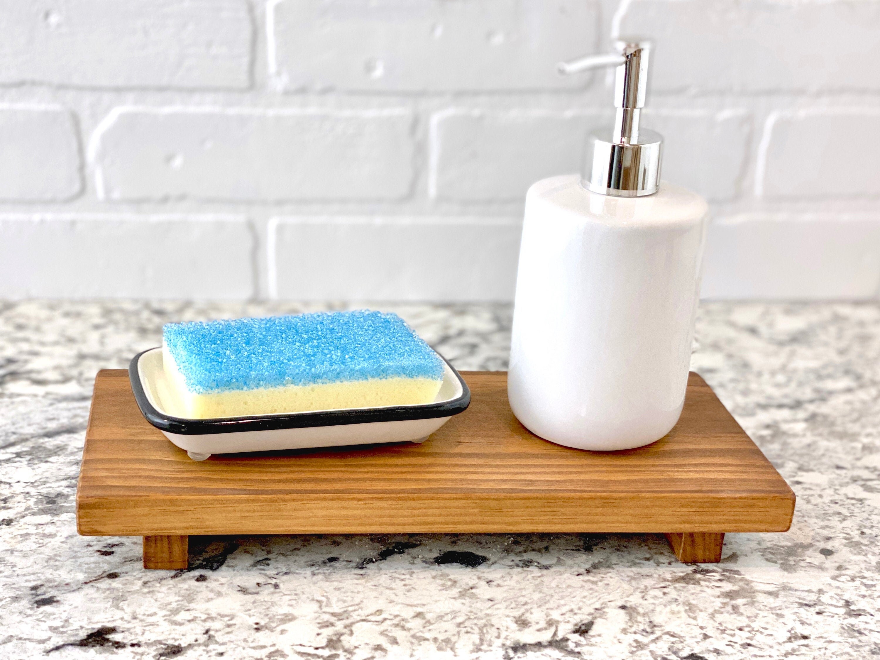 Farmhouse Soap Tray Pedestal Kitchen Bathroom Decor Medium - Etsy