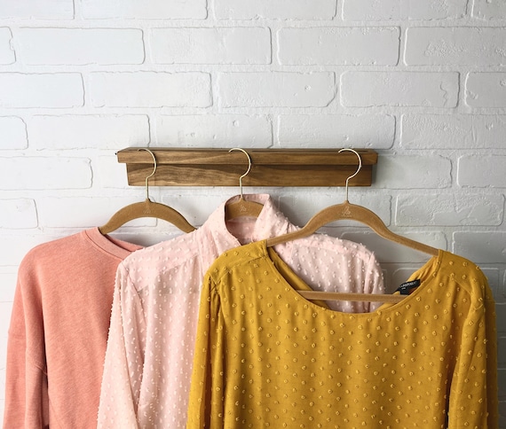 Clothing Hanger Wooden Outfit Display Farmhouse Closet - Etsy
