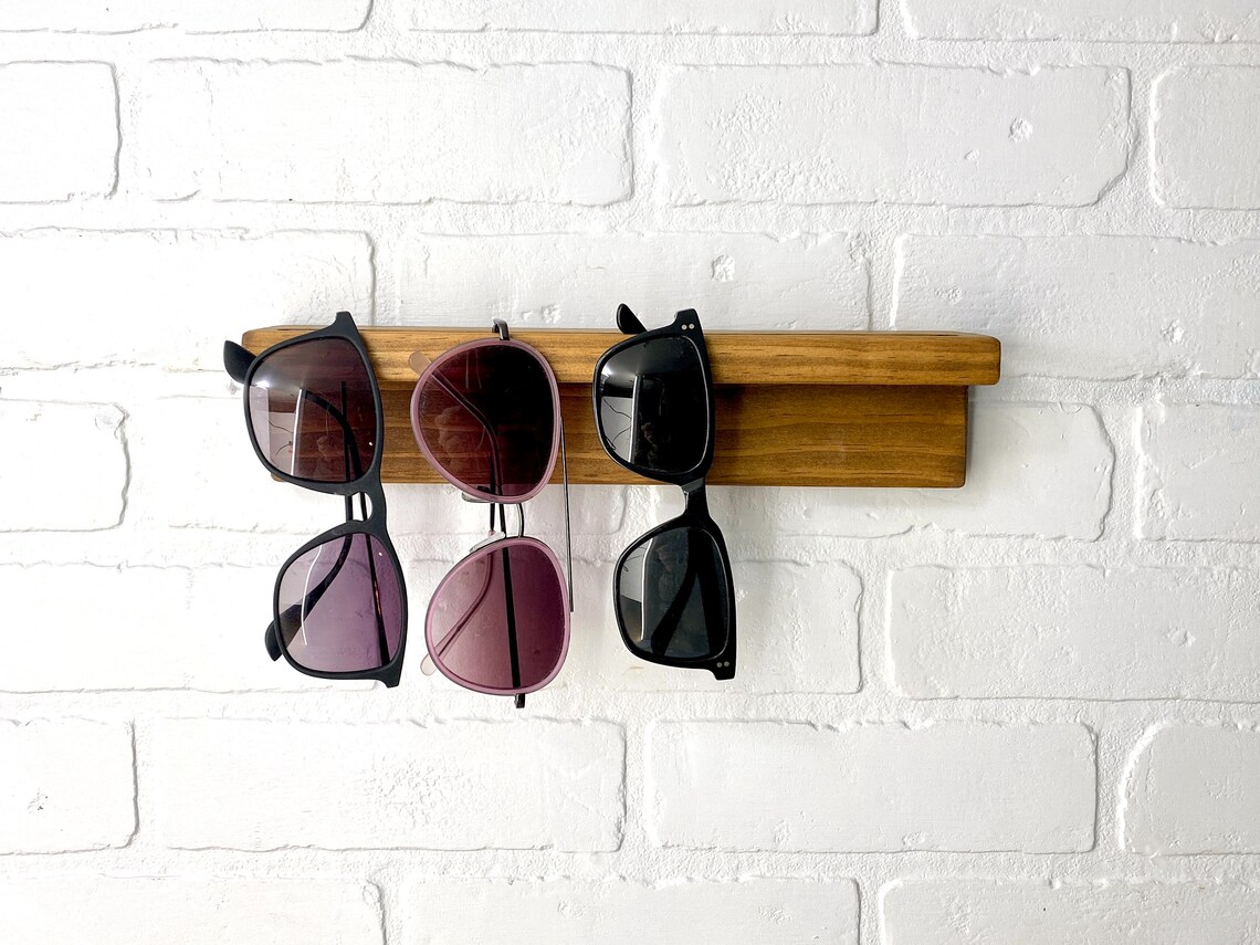 Sunglasses Hanger Glasses Display Wooden Entryway | Etsy