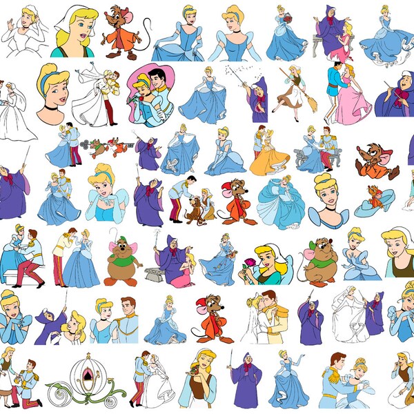 Cinderella Vector - Etsy