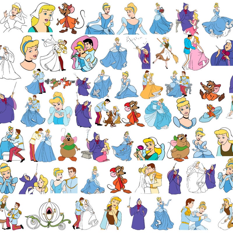 Cinderella Vector - Etsy