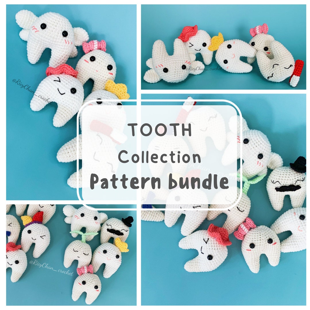 Crochet Toys Pattern, Teeth Crochet Pattern, Bundle of 10 Items ...