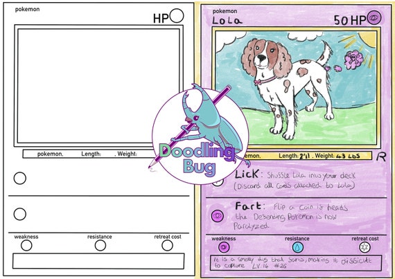 Pokemon Card Colour & Create - Etsy