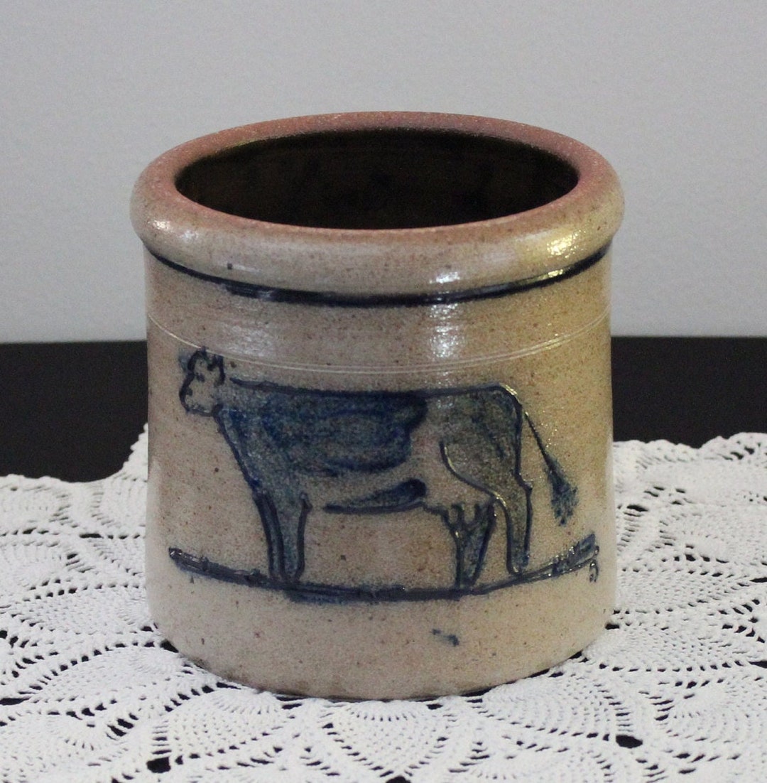 1986 Rowe Pottery Cow Crock - Etsy