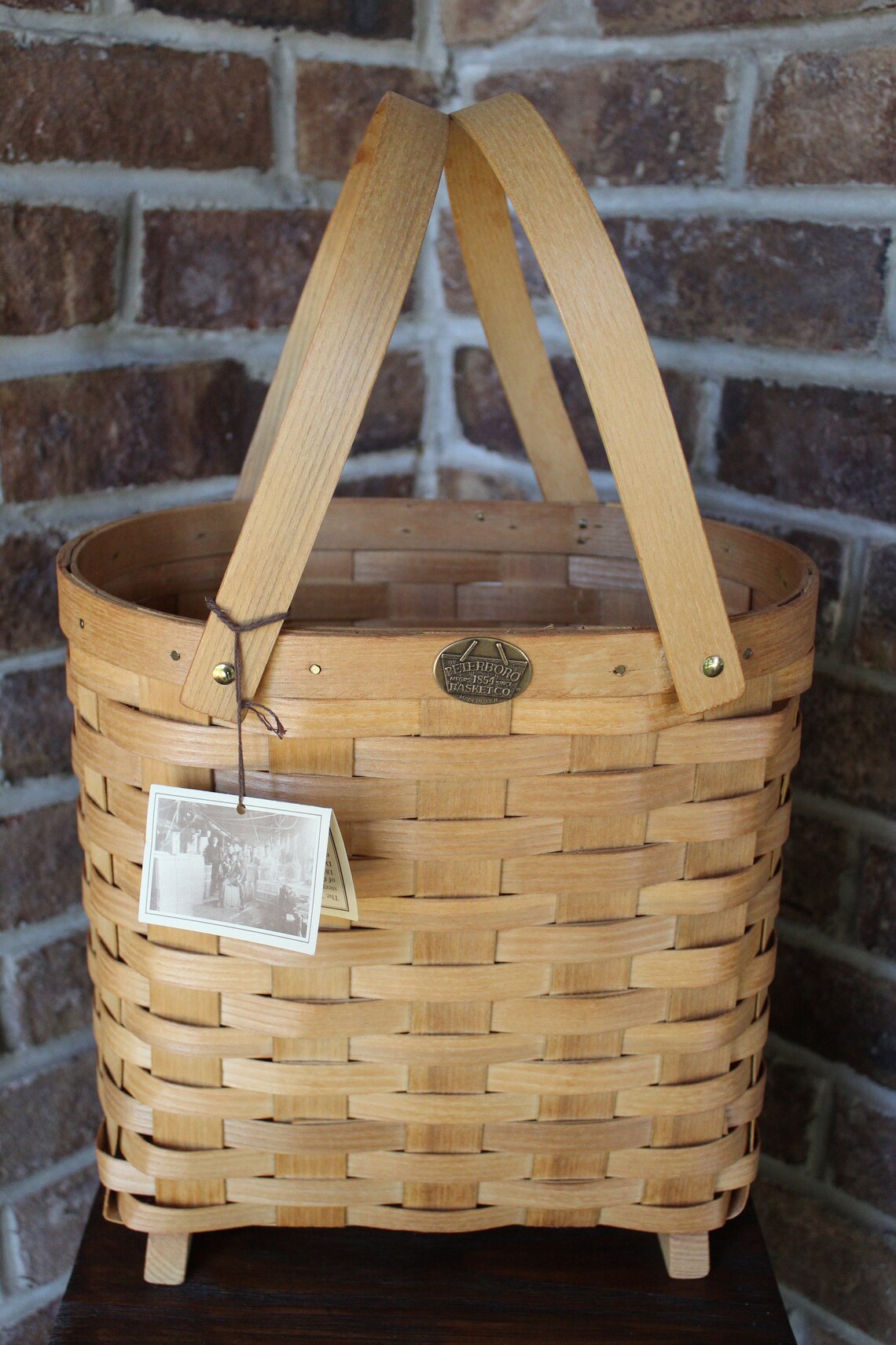 Peterboro 2-handle Basket With Feet - Etsy