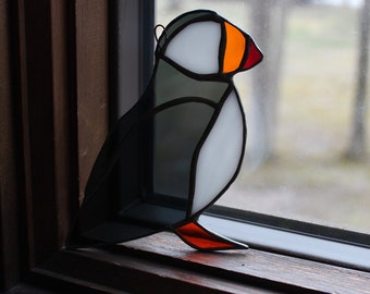 Stained Glass Puffin - Etsy