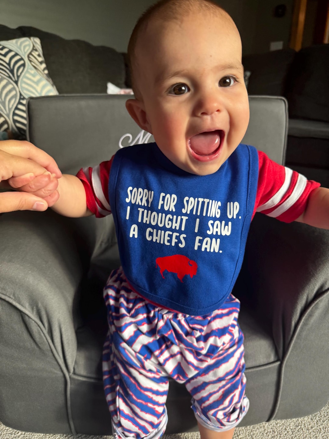 Buffalo Inspired Baby Bib - Etsy