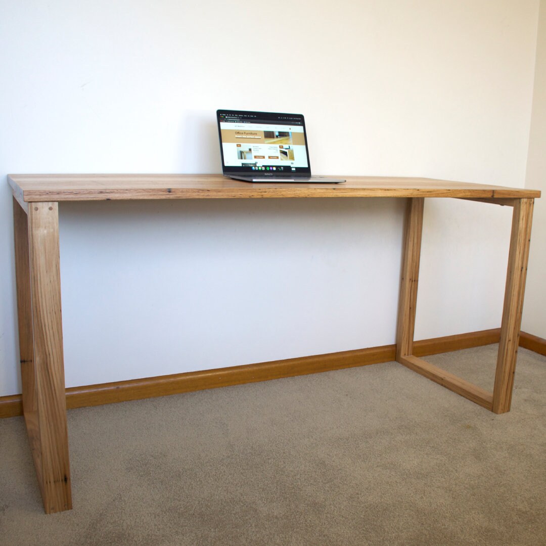 Handmade Blackbutt Timber Desk Wood Desk - Etsy