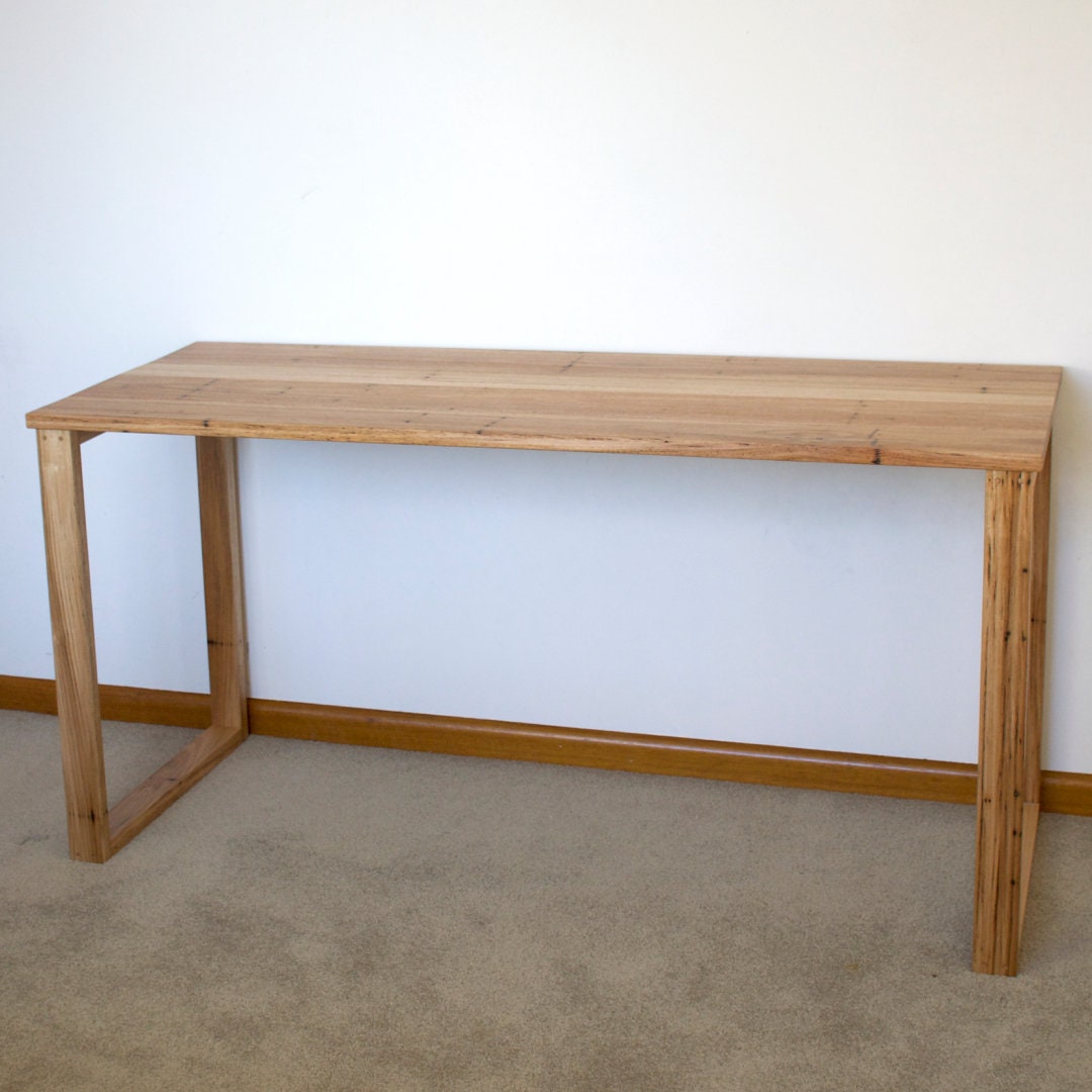 Handmade Blackbutt Timber Desk | Wood Desk - Etsy