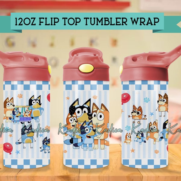 Bluey Sippy Cup Tumbler Wrap - Etsy