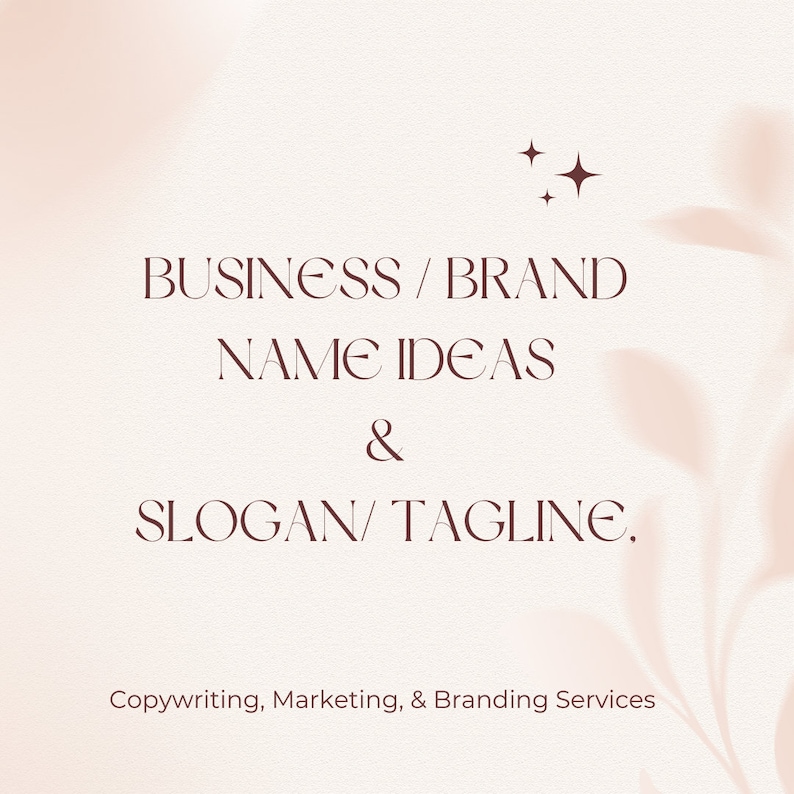 Business and Brand Name Ideas | Business Name, Slogan, Tagline ...
