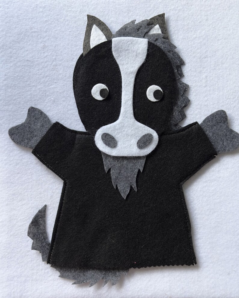 Le Chat Et La Lune #2 Handmade Hand Cut Hand Puppets for French ...