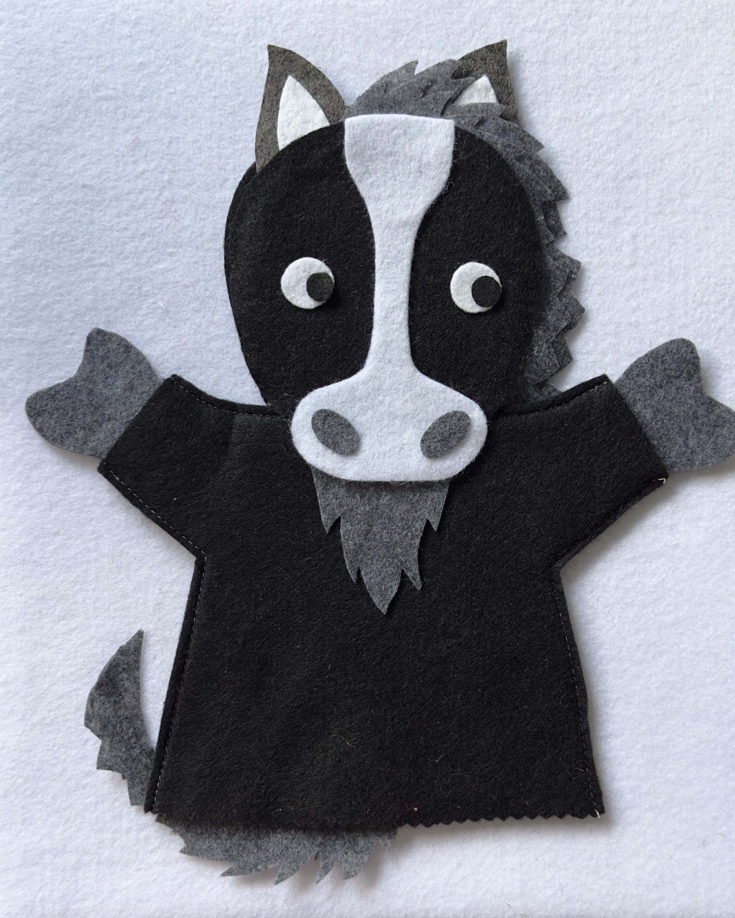 Le Chat Et La Lune #2 Handmade Hand Cut Hand Puppets for French ...