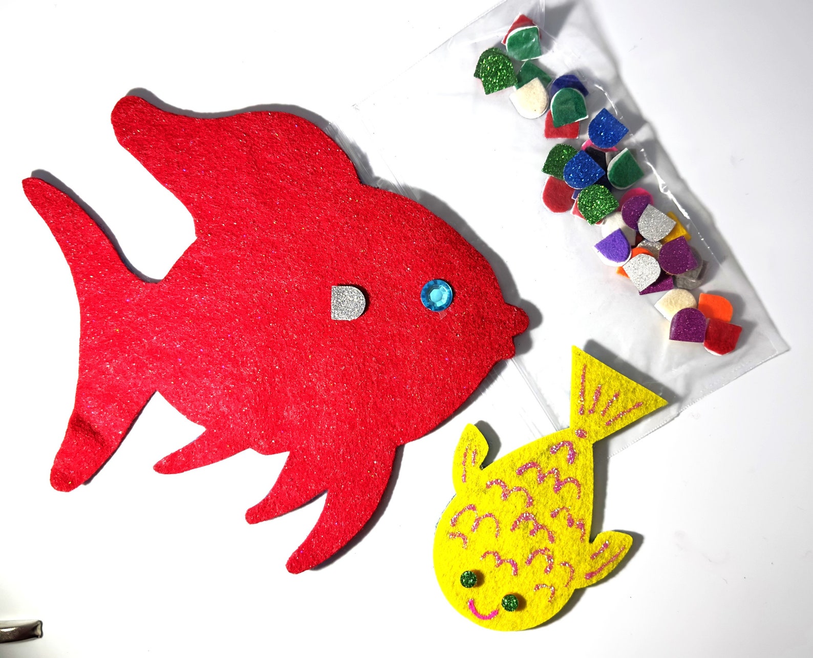 Rainbow Fish Felt Story Set – Flannel Board Pieces for Interactive ...