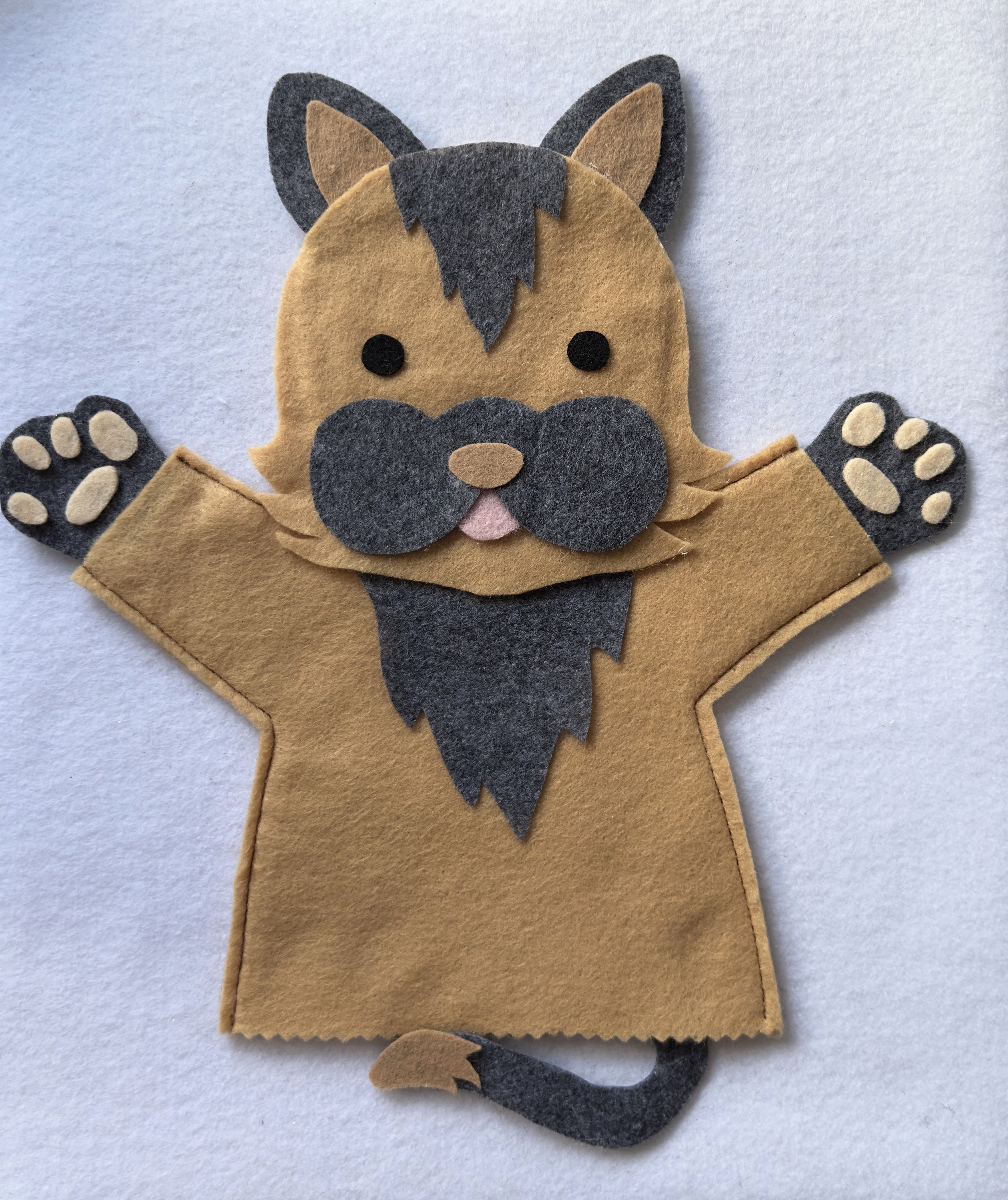 Le Chat Et La Lune #2 Handmade Hand Cut Hand Puppets for French ...