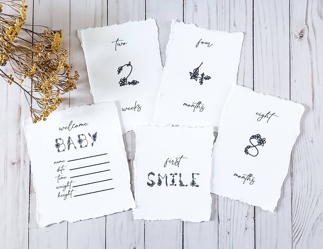 Baby Milestone Cards| Vintage Baby| Printable| Milestone Card Set ...