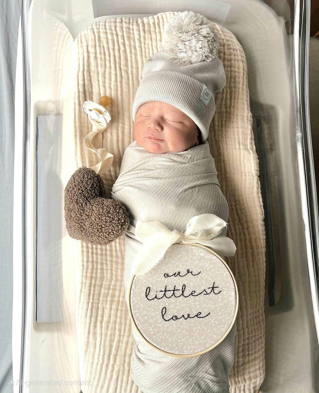 Hand Embroidered Name Hoop | Custom Baby Announcement Prop| Newborn ...
