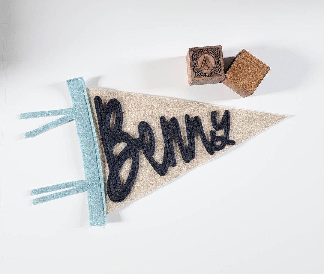 Personalized Pennant, Felt Name Pennant, Nursery Decor, Name ...