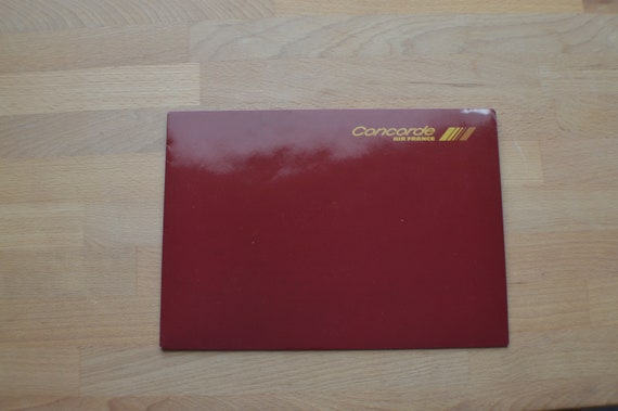 Air France Concorde Flight Folder 1989-91 | Etsy