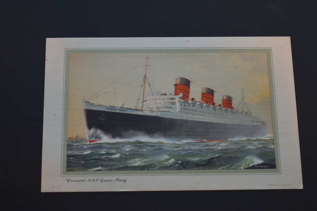 R.M.S. Queen Mary Souvenir Abstract Log (1956) - Etsy