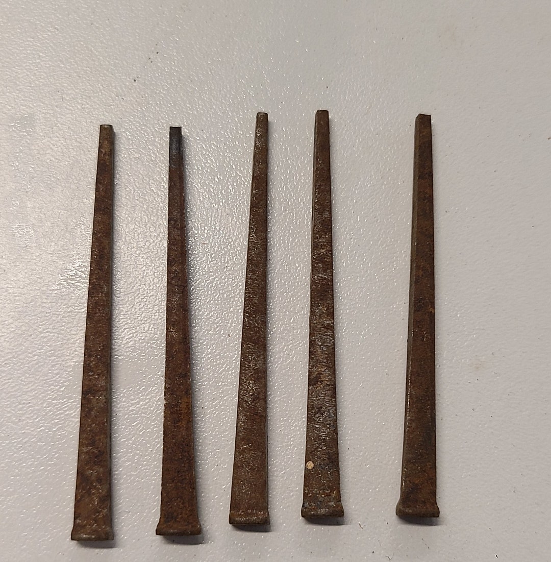 Set of 5 Square Cut Nails - Etsy