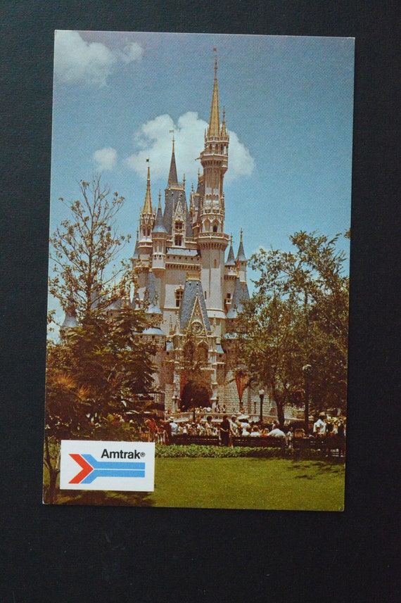 Amtrak magic Kingdom Postcard 1970s | Etsy