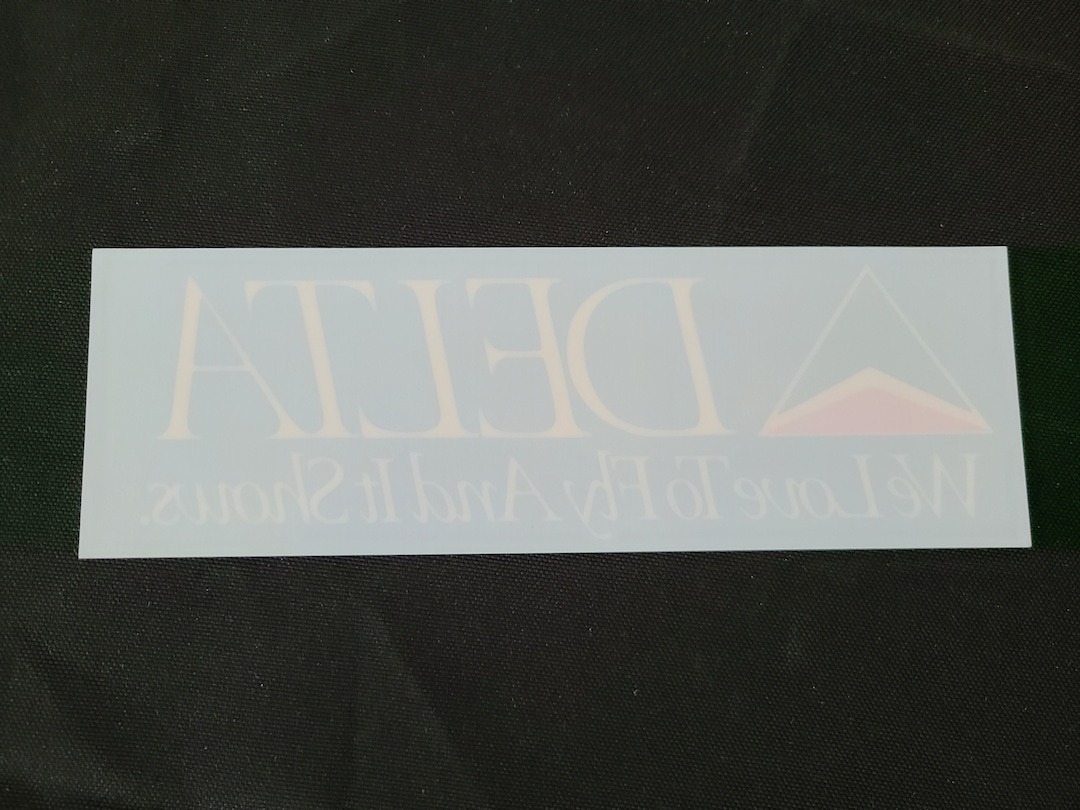 Delta Airlines "we Love to Fly" Bumper Sticker - Etsy