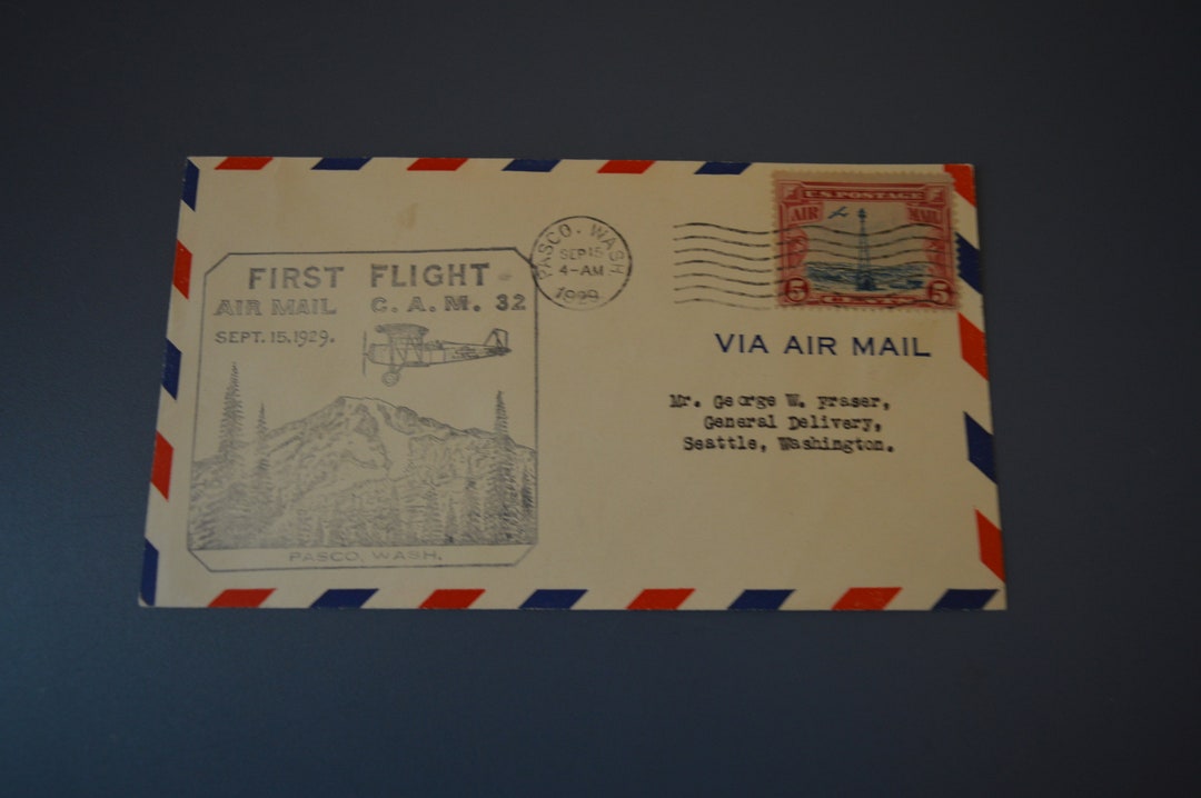 First Flight Air Mail Cover C.A.M. 32 (pasco, WA September 15th 1929 ...