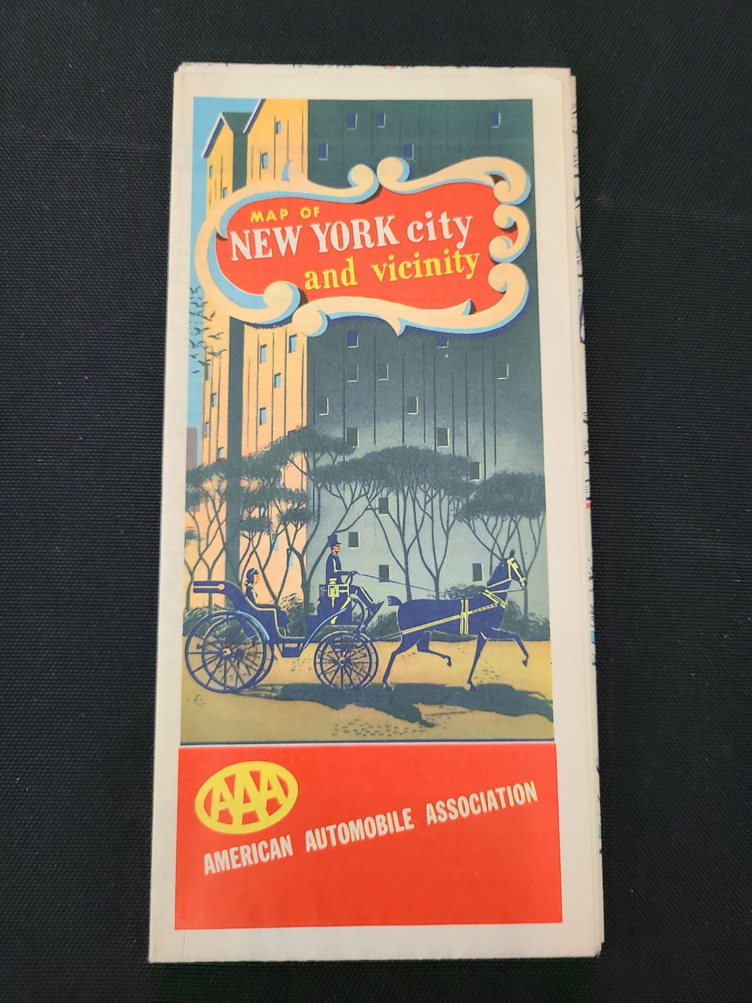 AAA Map of New York City and Vicinity - Etsy