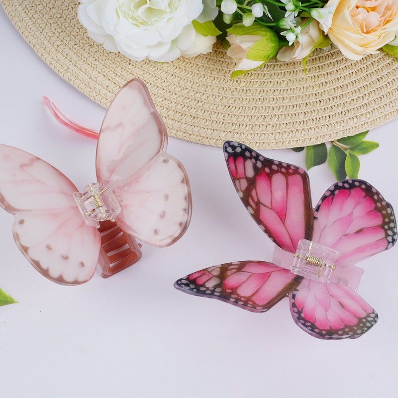 Butterfly Hair Clips - Etsy