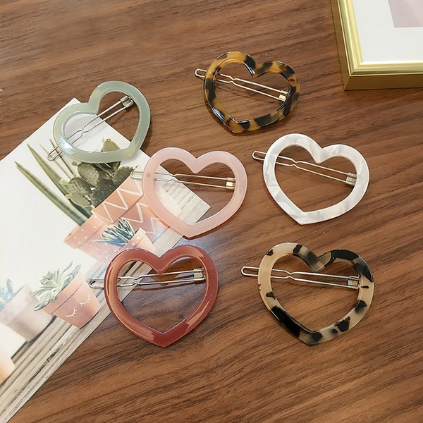 Heart Hair Pins - Etsy