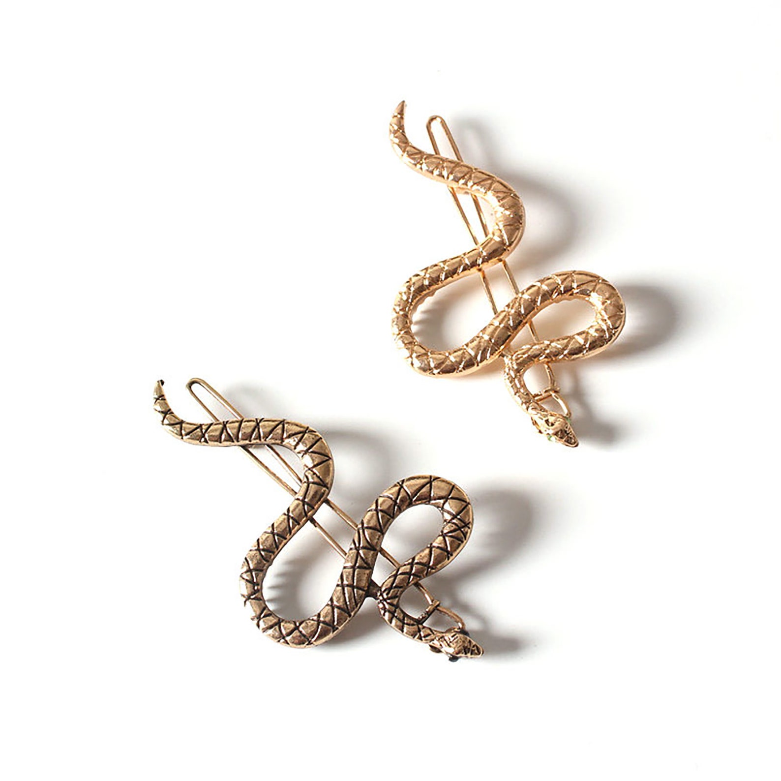 Alloy Snake Shape Hair Clips Retro Hair Clamp for Girl | Etsy