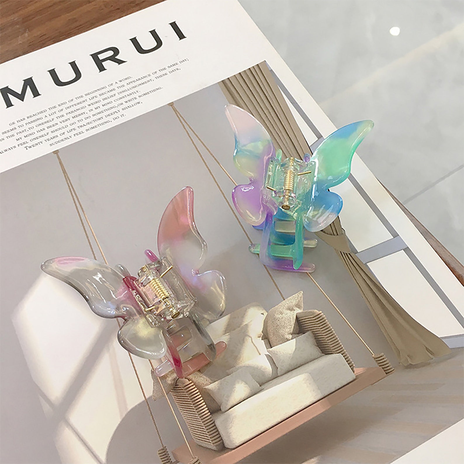 Dazzling Colorful Butterfly Hair Clips Butterfly Hair Claw - Etsy