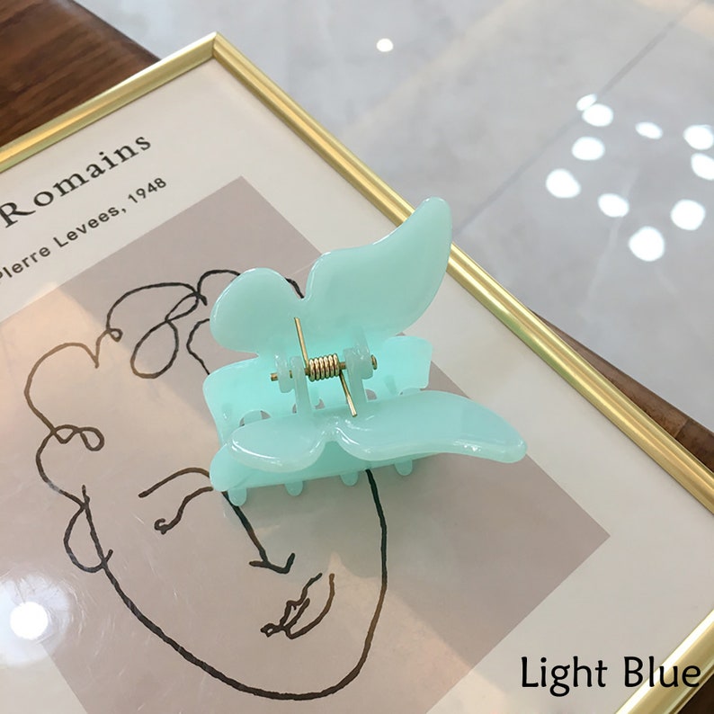 Lovely Macaron Butterfly Hair Claw Cute Butterfly Hair Claw | Etsy