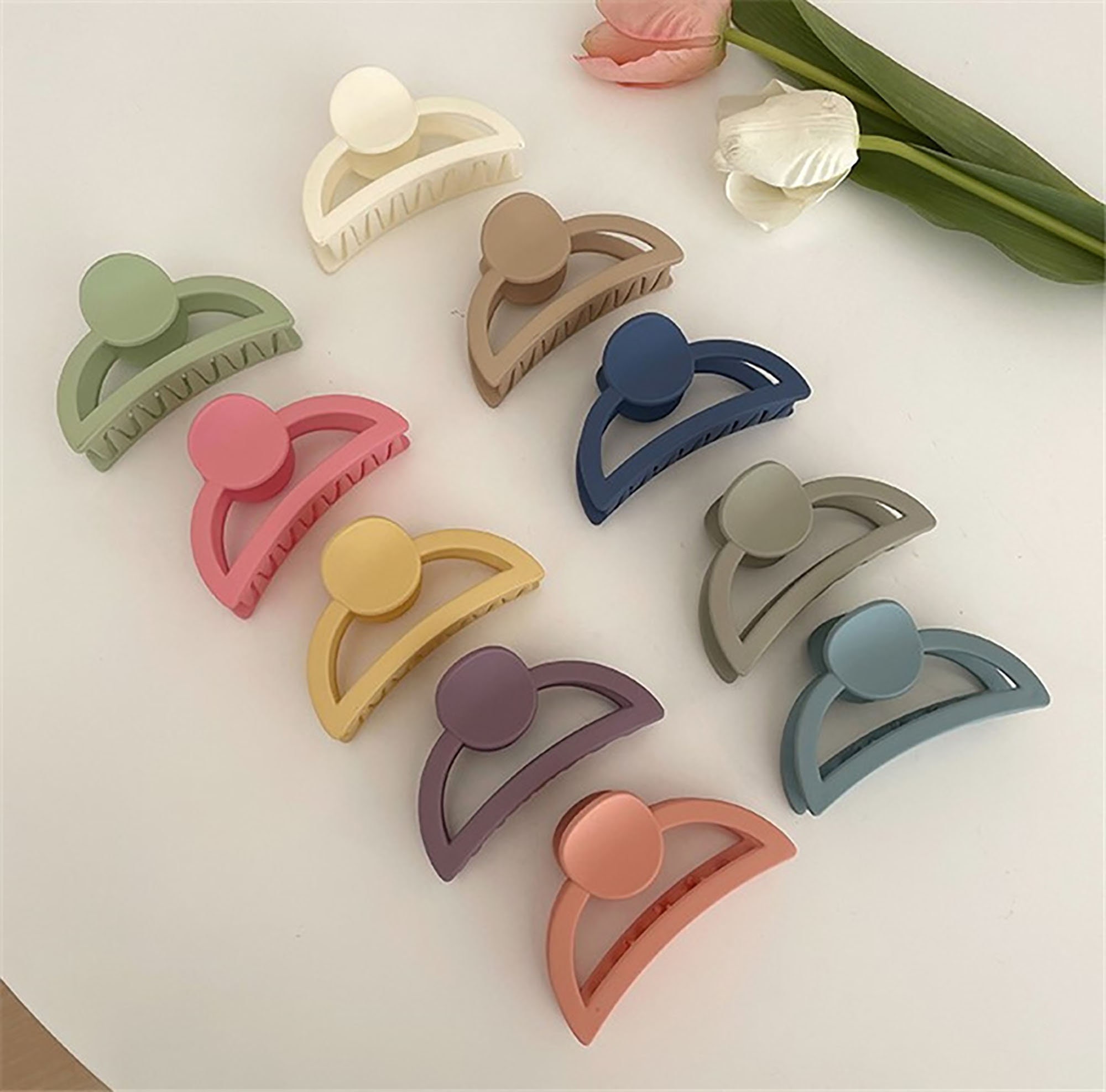 Cream Color Hair Claws Matte Hair Clip Claws for Women Big | Etsy