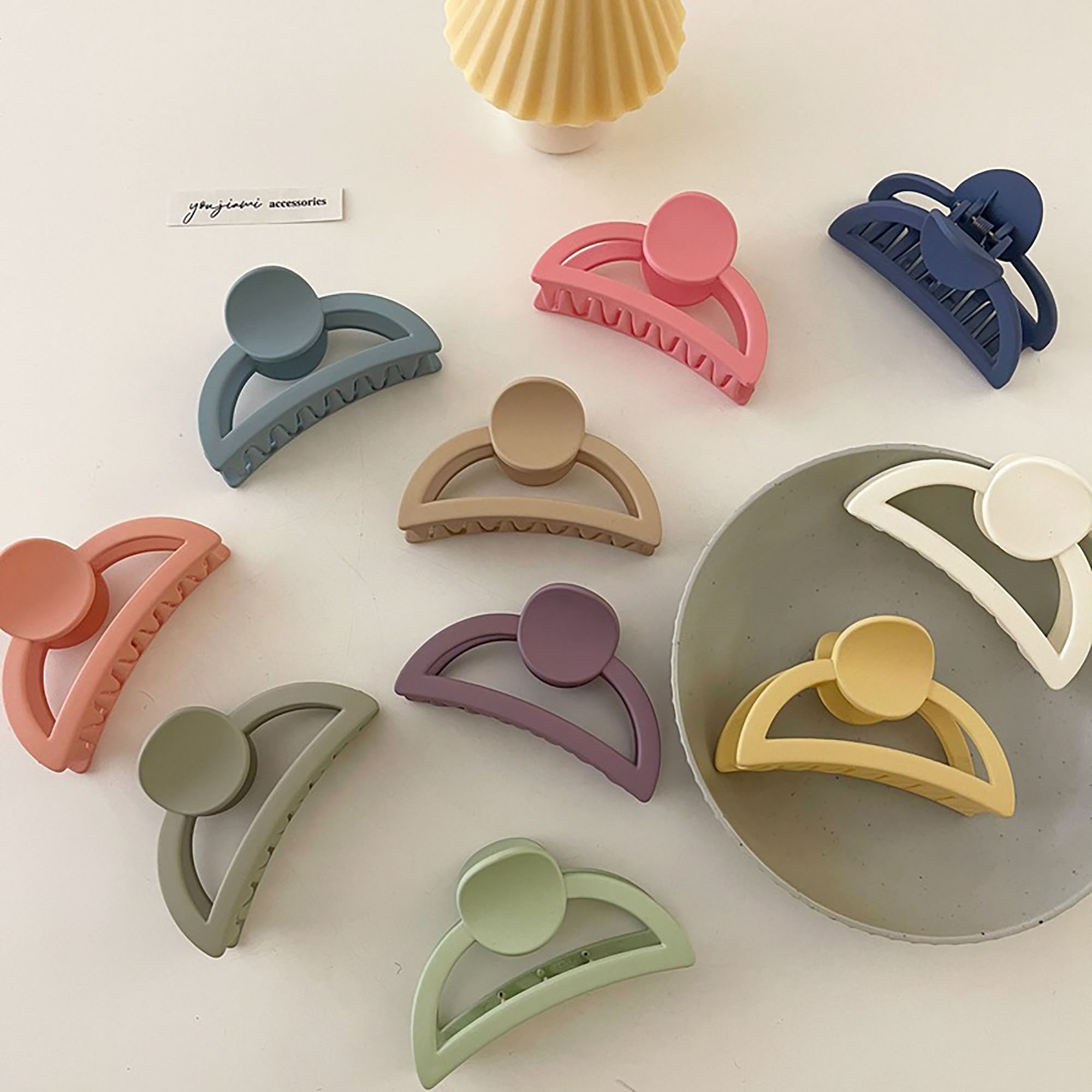 Cream Color Hair Claws Matte Hair Clip Claws for Women Big | Etsy