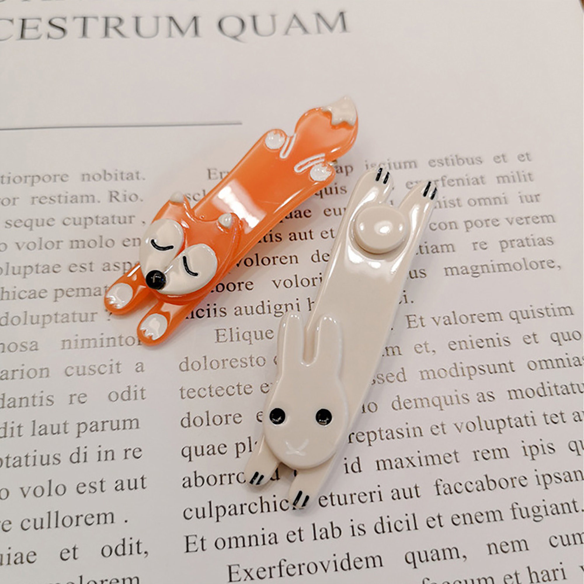 Little Fox Hair Clip Rabbit Hair Pin for Girl Girlish Hair - Etsy