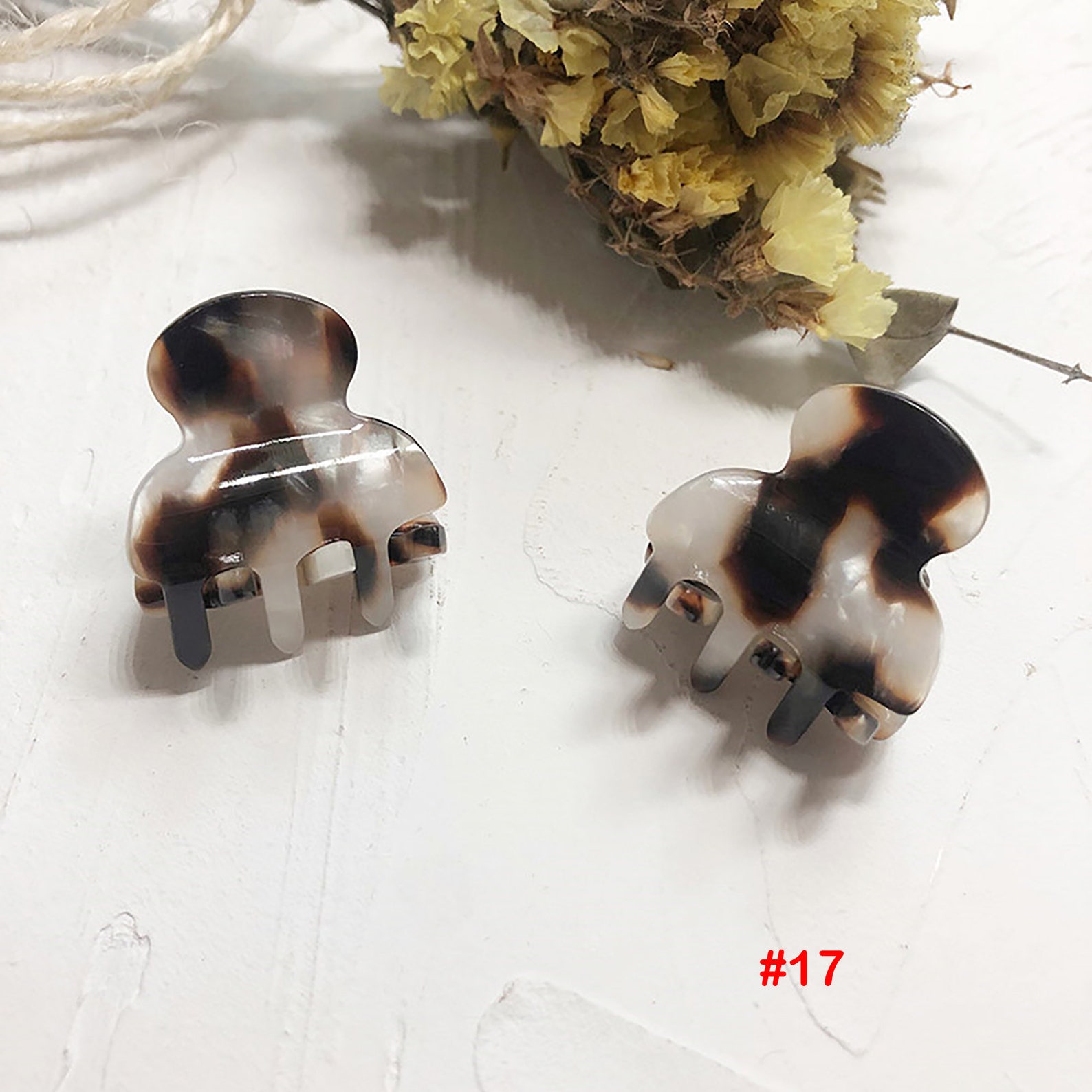 2pcs/pack Tortoise Hair Claws 3cm Tortoiseshell Hair Clips - Etsy