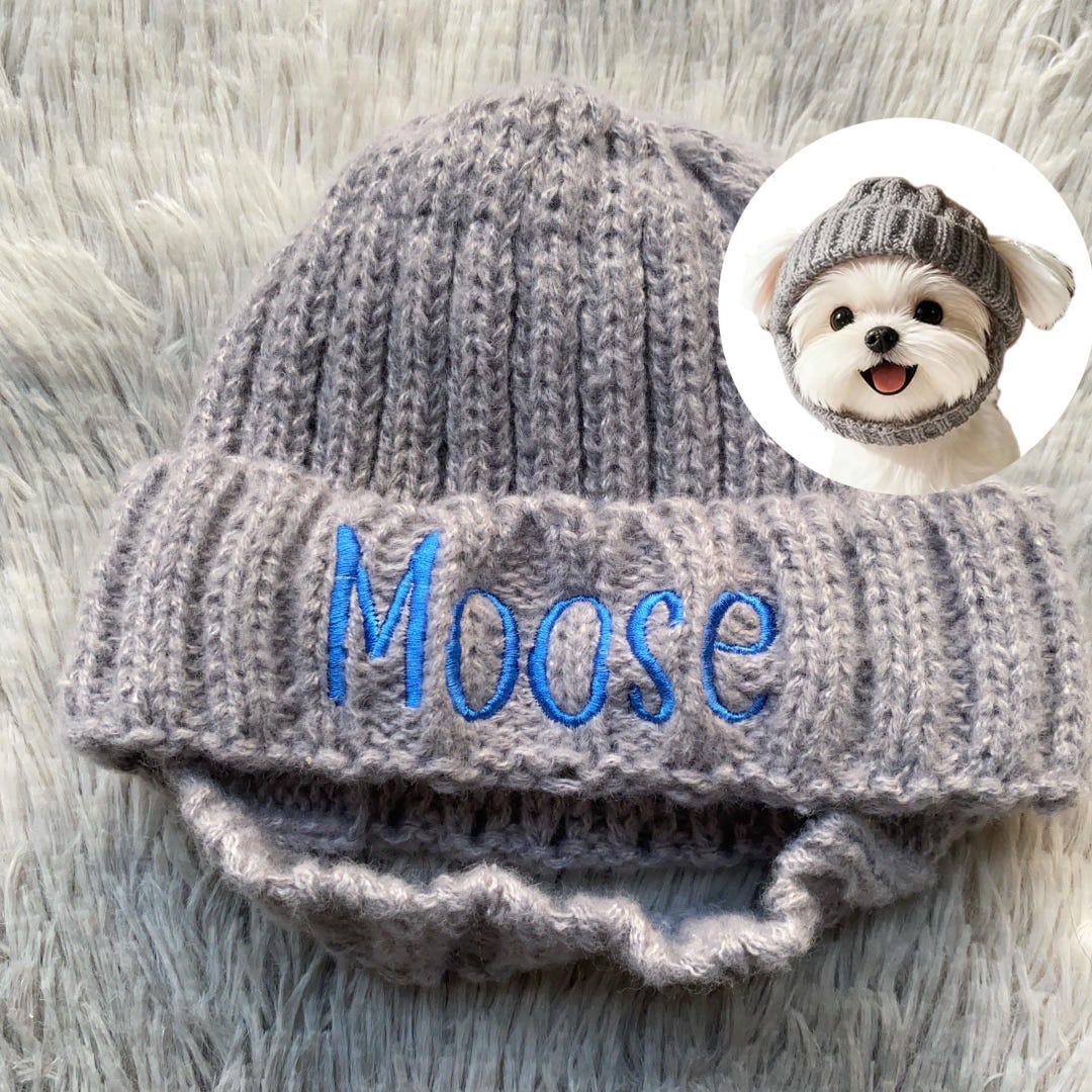 Personalized Knitting Cap for Dogs & Cats, Custom French Bulldog Dog ...