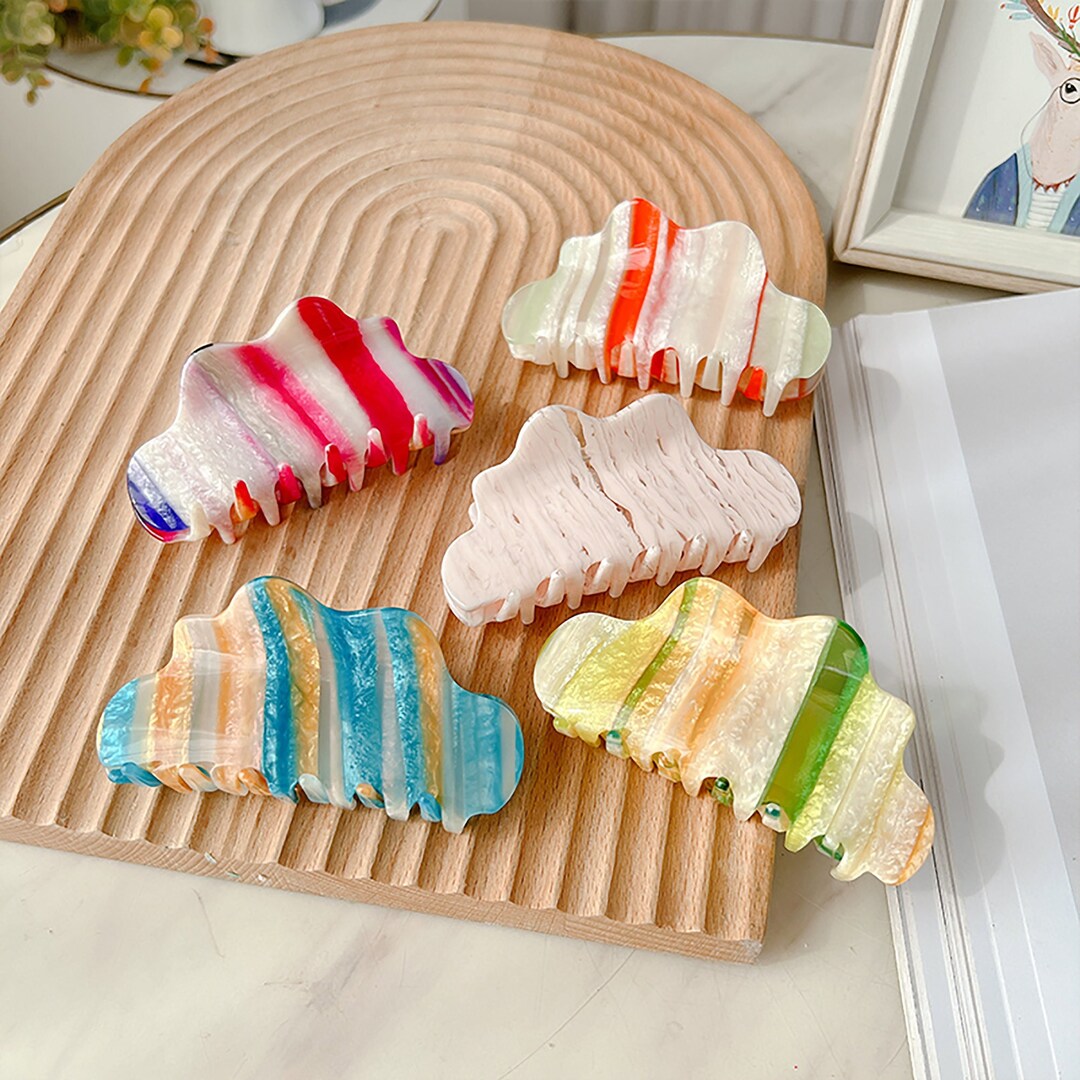 Colorful Clouds Hair Claw Clips Gradient Clouds Hair Clip - Etsy